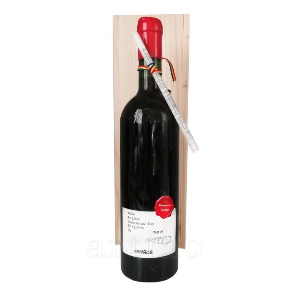 Vin colectie 2004 Merlot in cutie cutie lemn - ARTINO