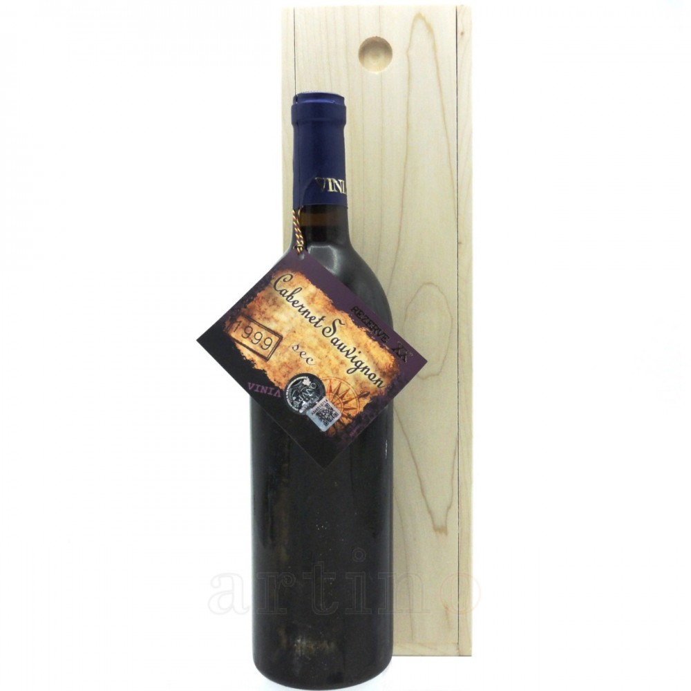 Vin Colectie 1999 Cabernet Sauvignon + Cutie Lemn - ARTINO